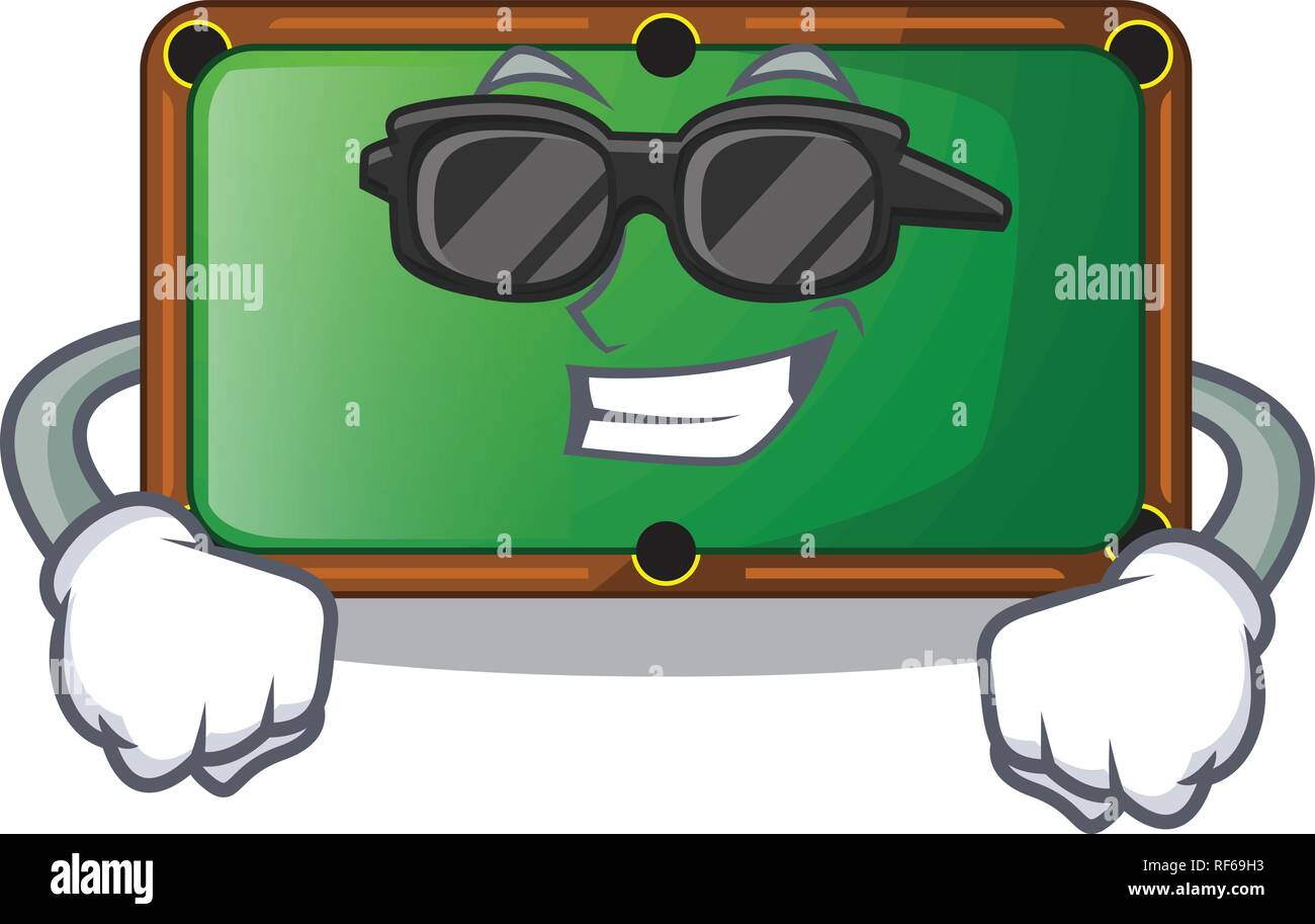 Super cool billiard table is insulated with characters Stock Vector ...