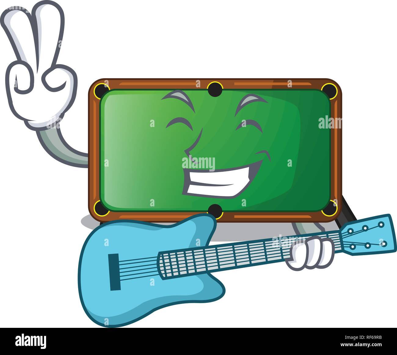 With guitar billiard table in the mascot playroom Stock Vector Image ...