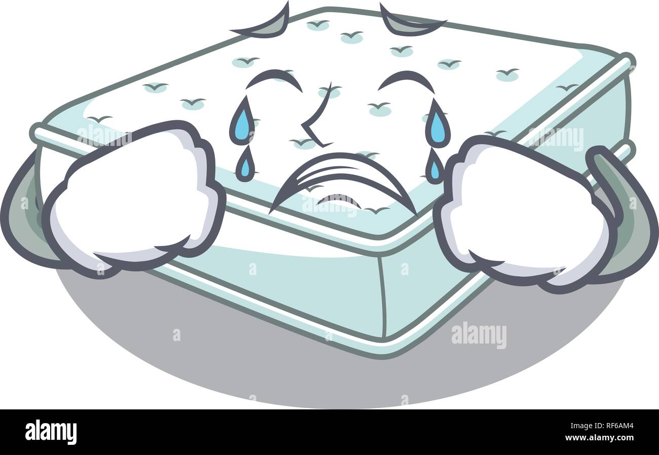 Crying cartoon mattress the made to sleep Stock Vector Image & Art - Alamy