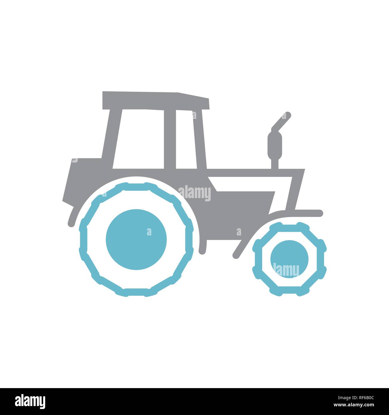 Tractor icon on white background for graphic and web design, Modern ...