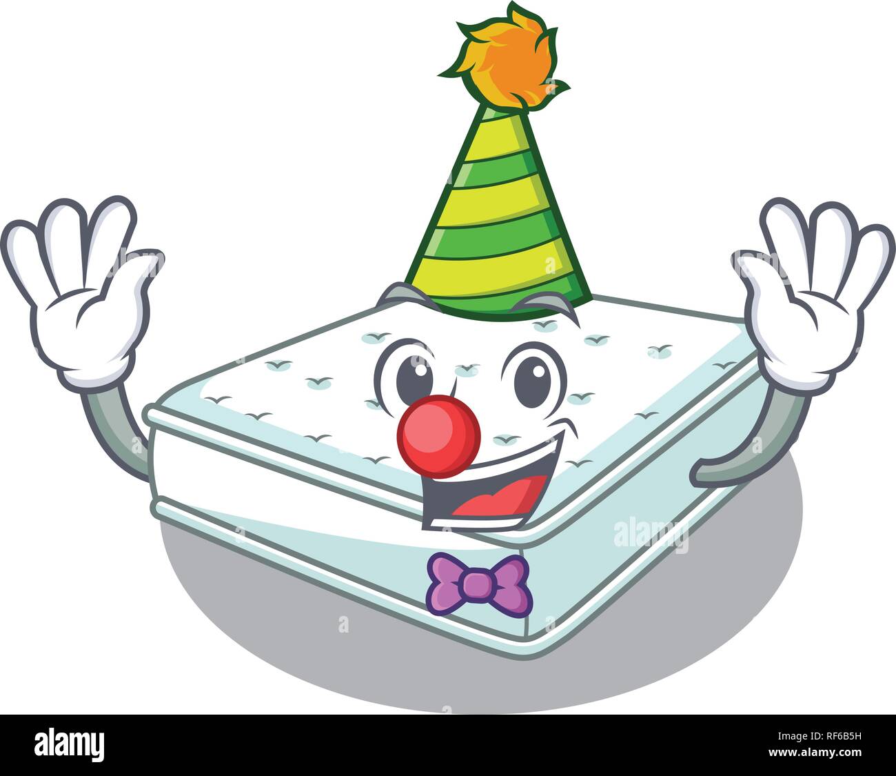 Clown mattress in cartoon on the shape Stock Vector Image & Art - Alamy