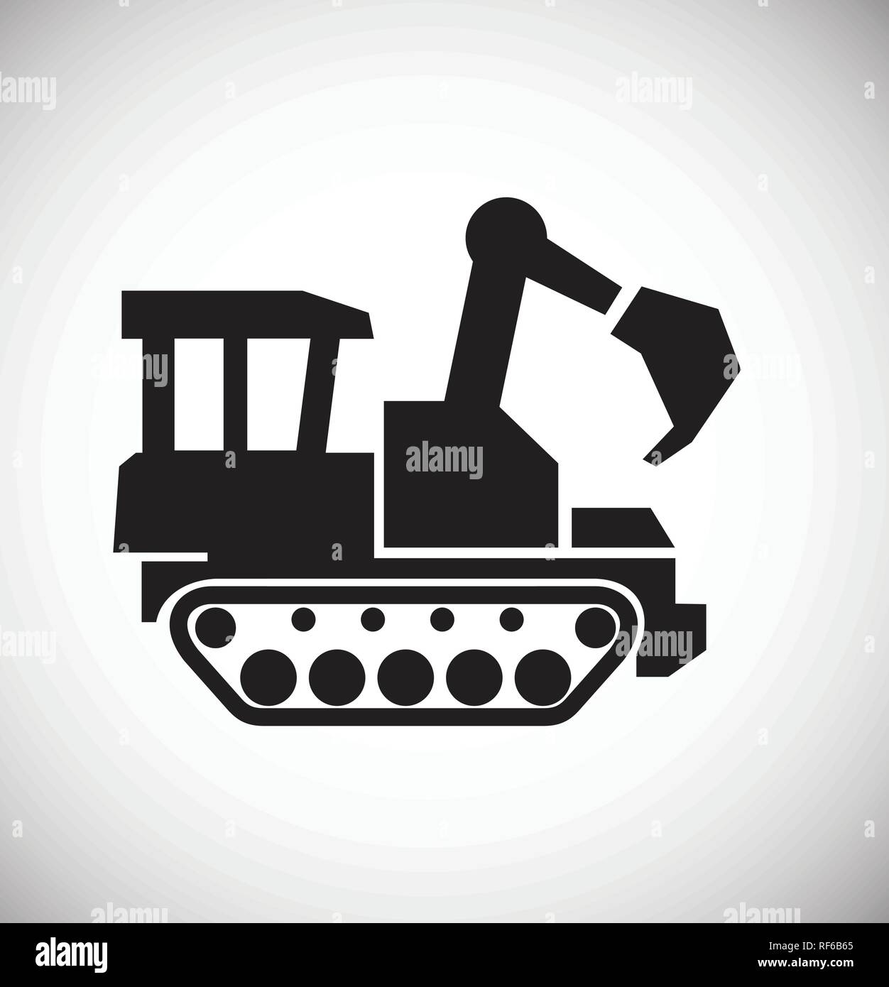Dozer icon on white background for graphic and web design, Modern ...