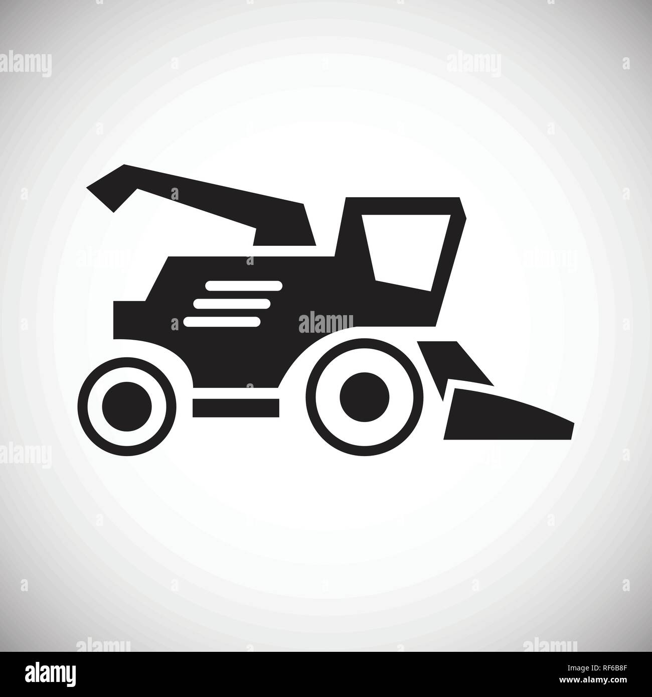 Harvester icon on white background for graphic and web design, Modern ...