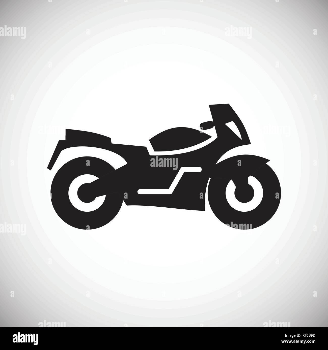 Motorcycle icon on white background for graphic and web design, Modern ...