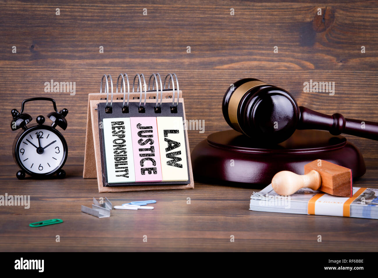 law, justice and responsibility concept Stock Photo - Alamy
