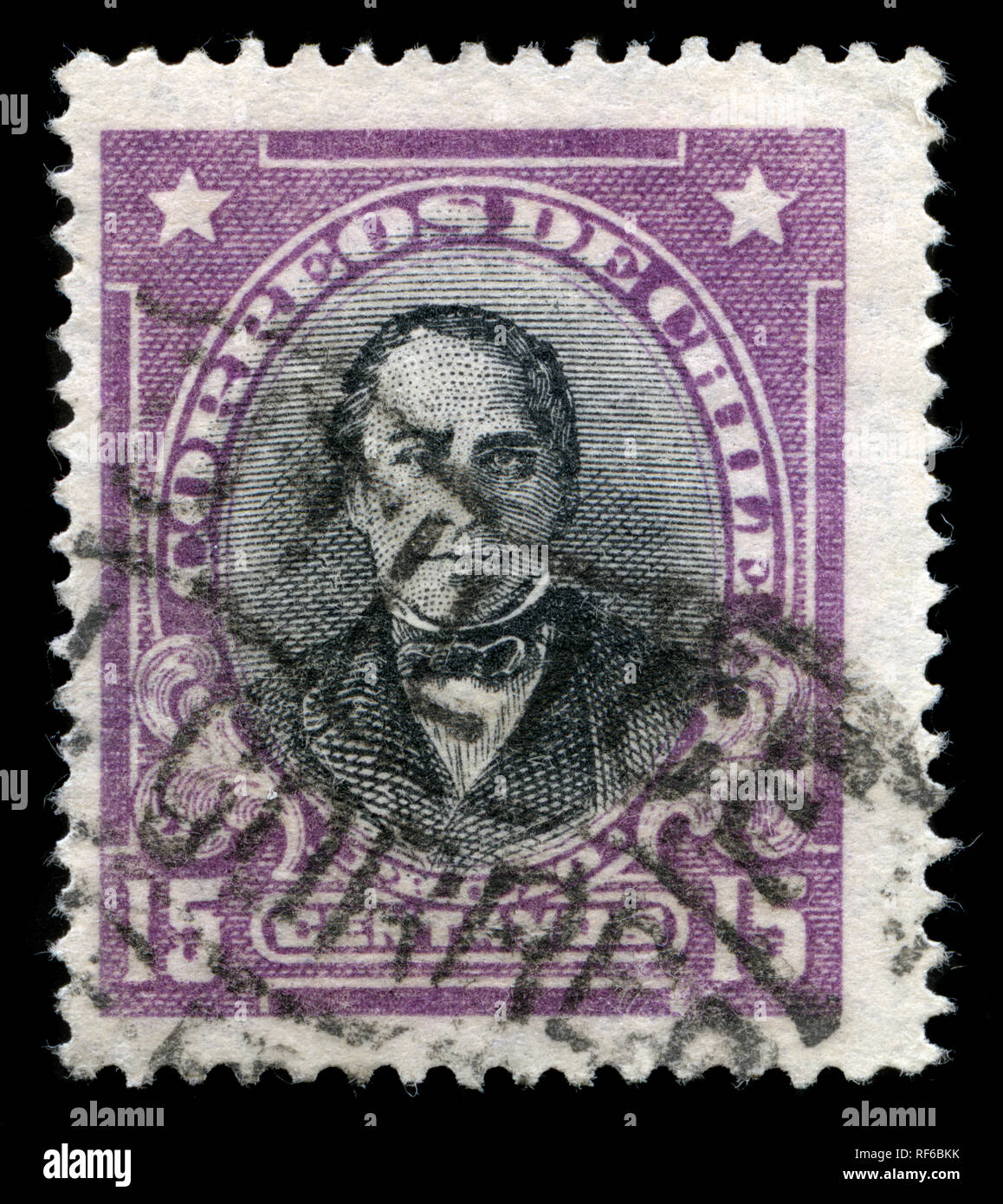 Postage stamp from Chile in the Presidents and Celebrities series ...