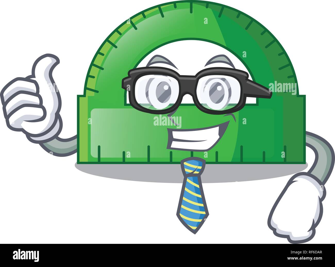 Businessman protractor in a the cartoon bag Stock Vector Image & Art ...