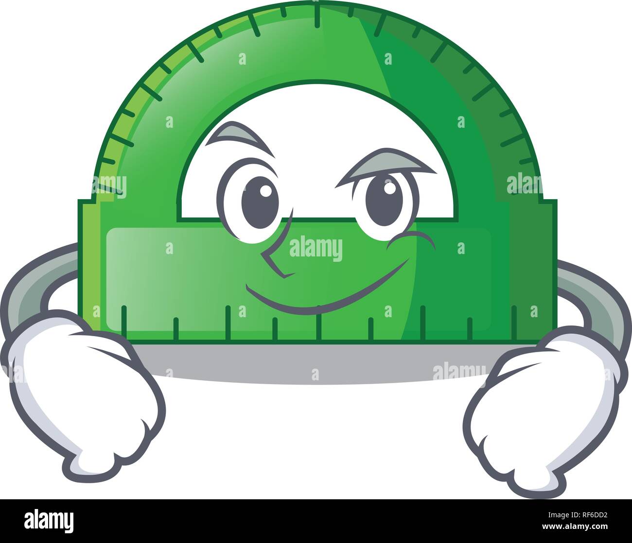 Smirking protractor in a the cartoon bag Stock Vector Image & Art - Alamy