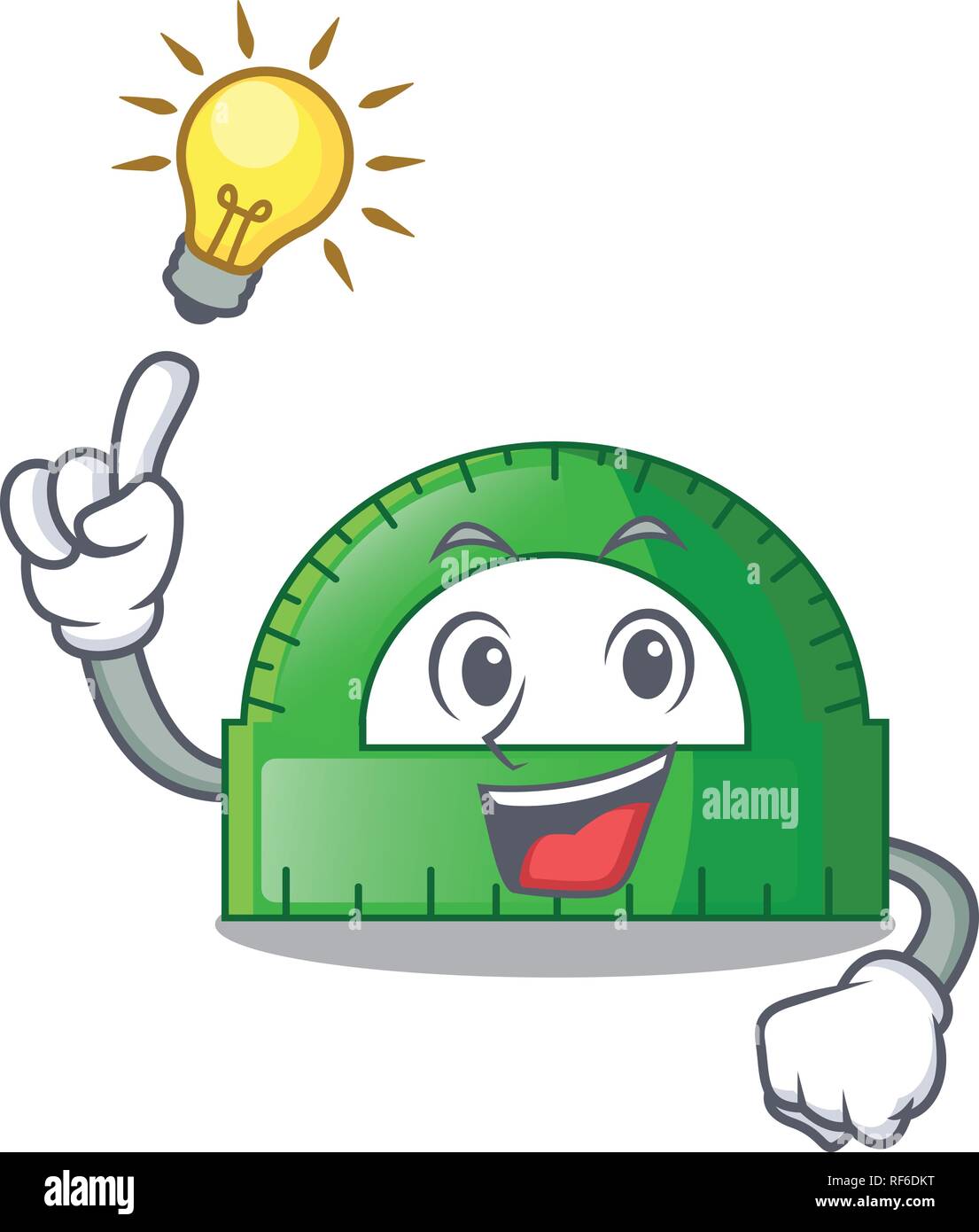 Have an idea protractor isolated in the a cartoons Stock Vector Image ...