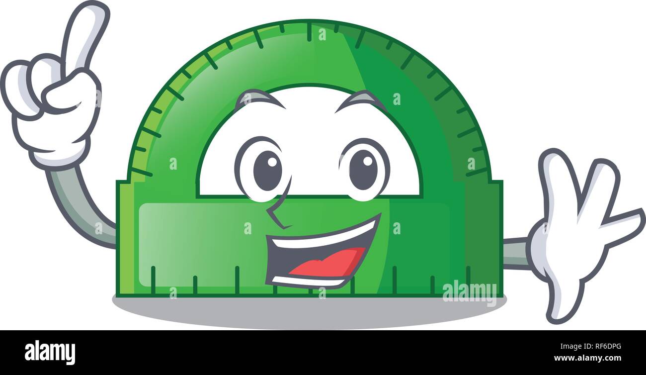 Finger protractor isolated in the a cartoons Stock Vector Image & Art ...