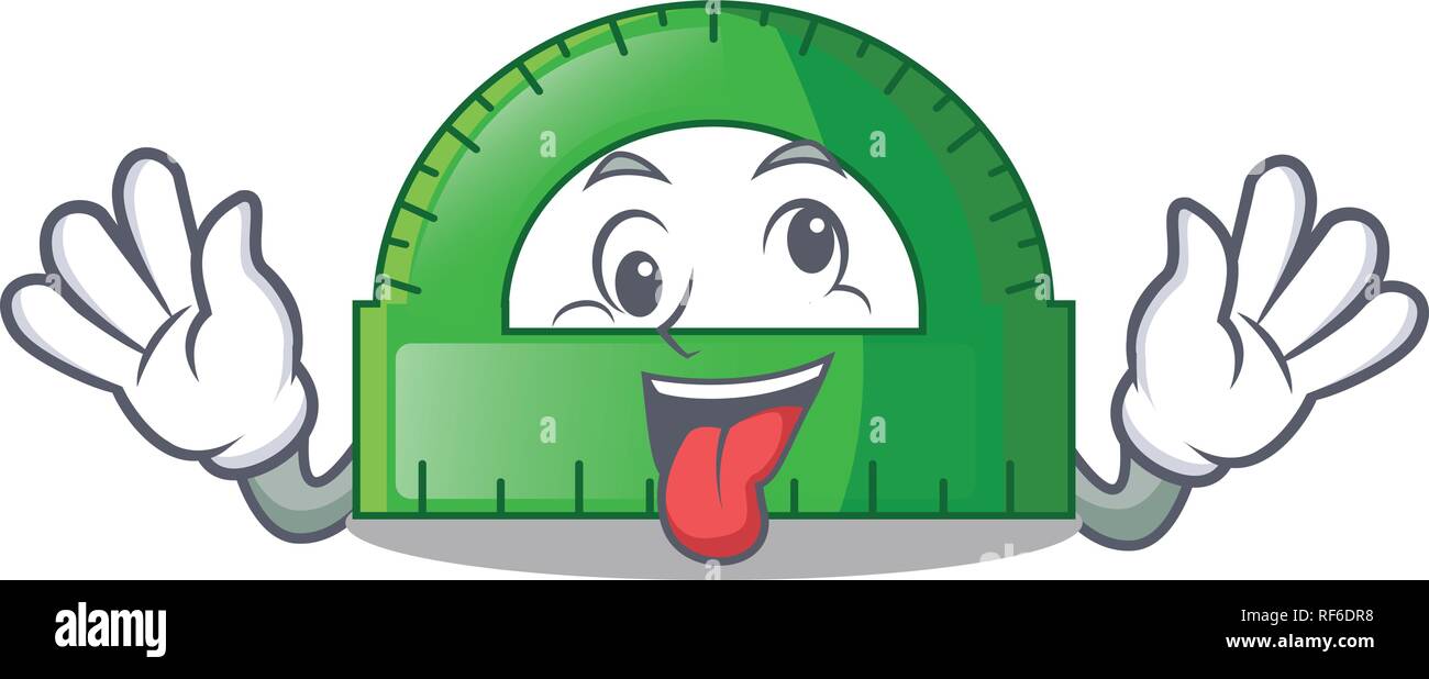 Crazy protractor isolated in the a cartoons Stock Vector Image & Art ...