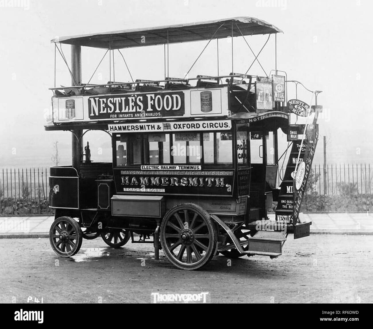 LONDON BUS about 1908 Stock Photo - Alamy