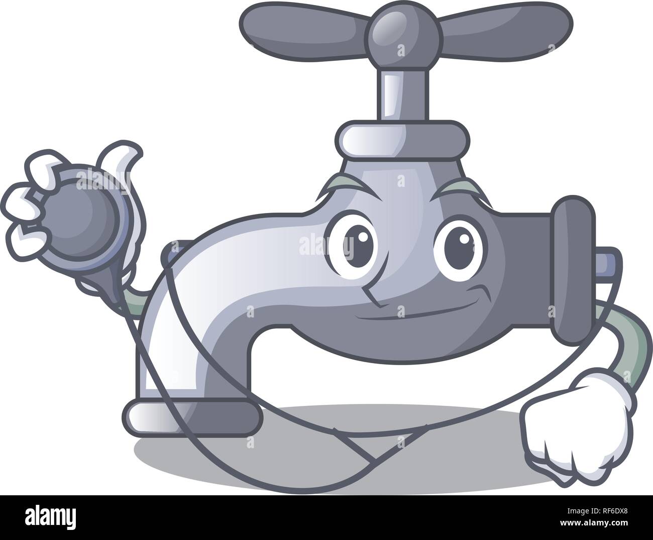 Doctor water tap in shape of mascot Stock Vector Image & Art - Alamy