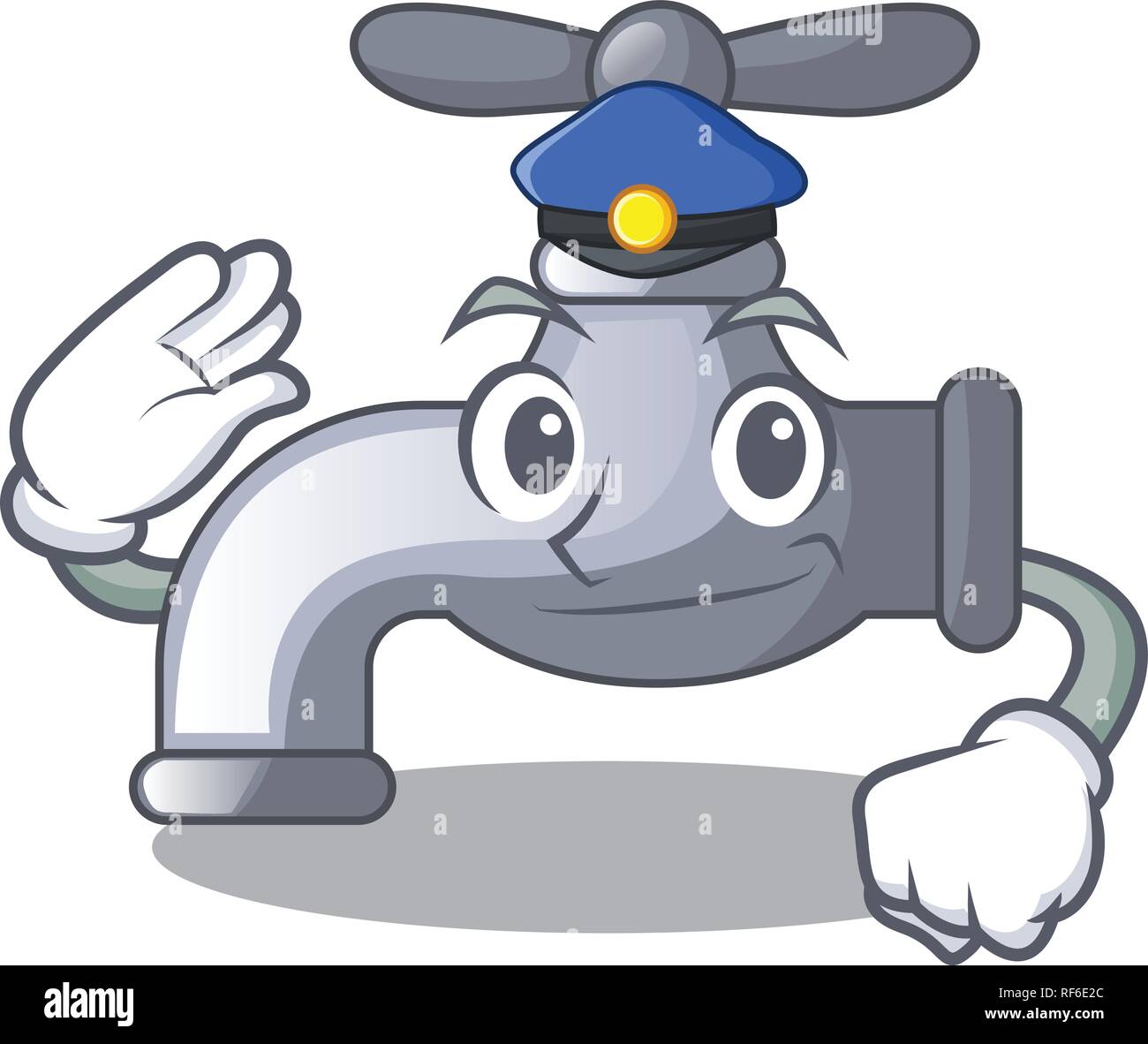 Police water tap in shape of mascot Stock Vector Image & Art - Alamy