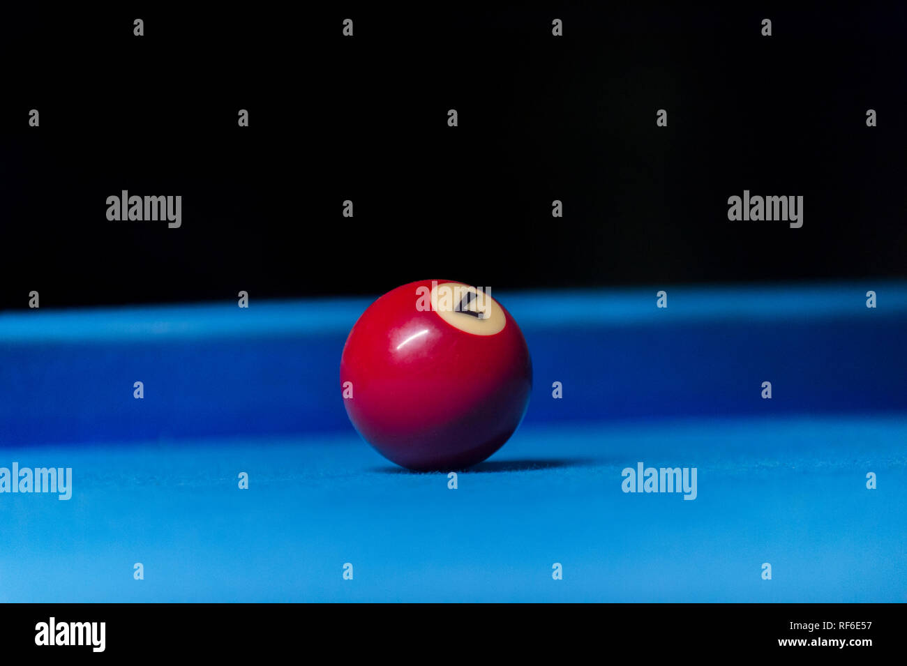 the last ball on the billiards table Stock Photo - Alamy