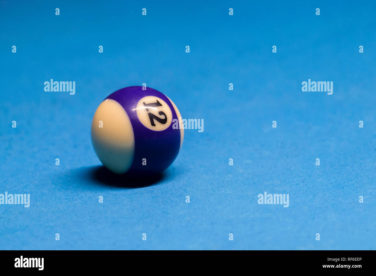 the last ball on the billiards table Stock Photo - Alamy