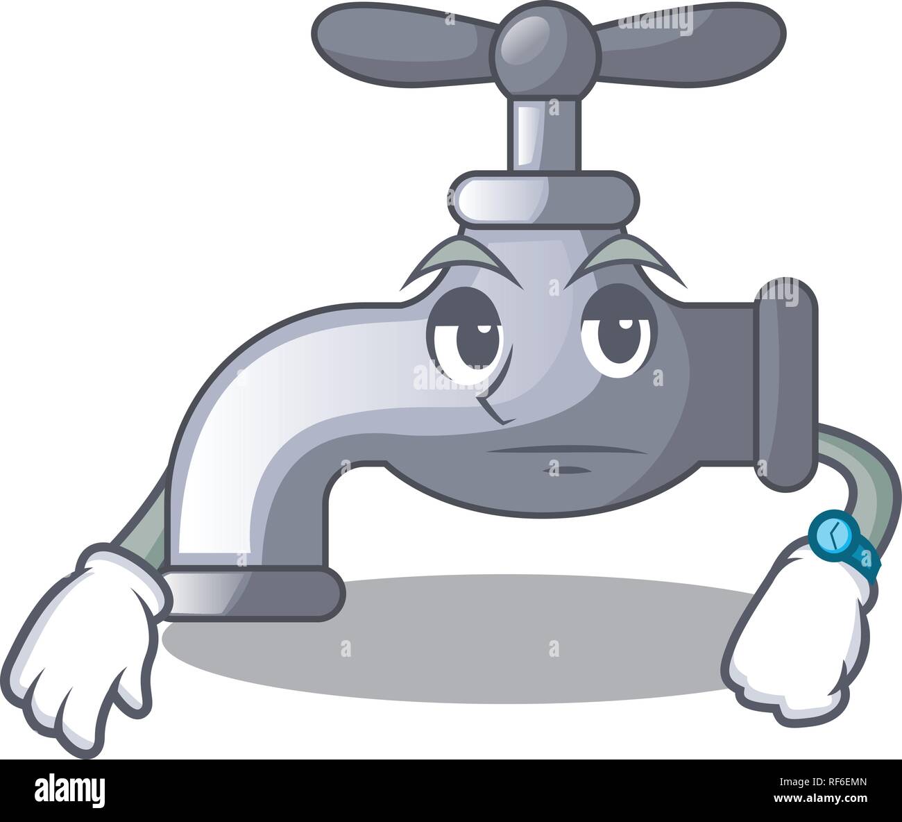 Waiting water tap in shape wooden cartoon Stock Vector Image & Art - Alamy