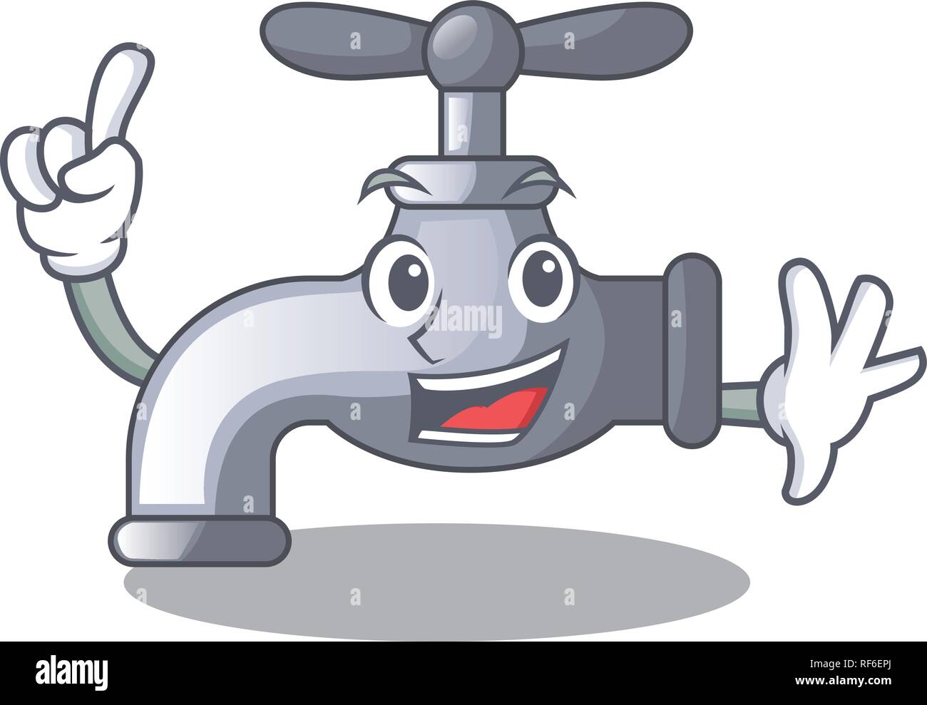 Finger water tap in shape wooden cartoon Stock Vector Image & Art - Alamy