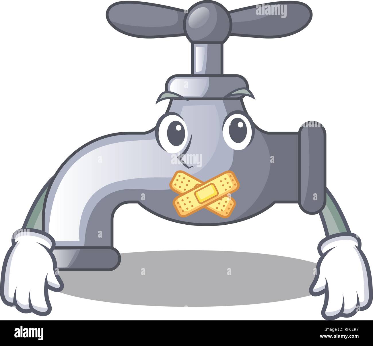 Silent water tap in shape wooden cartoon Stock Vector Image & Art - Alamy