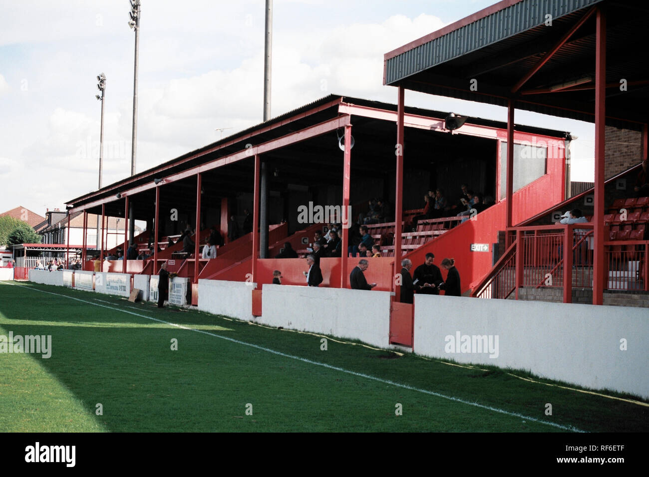 The main stand at Dagenham & Redbridge FC Football Ground, Victoria ...