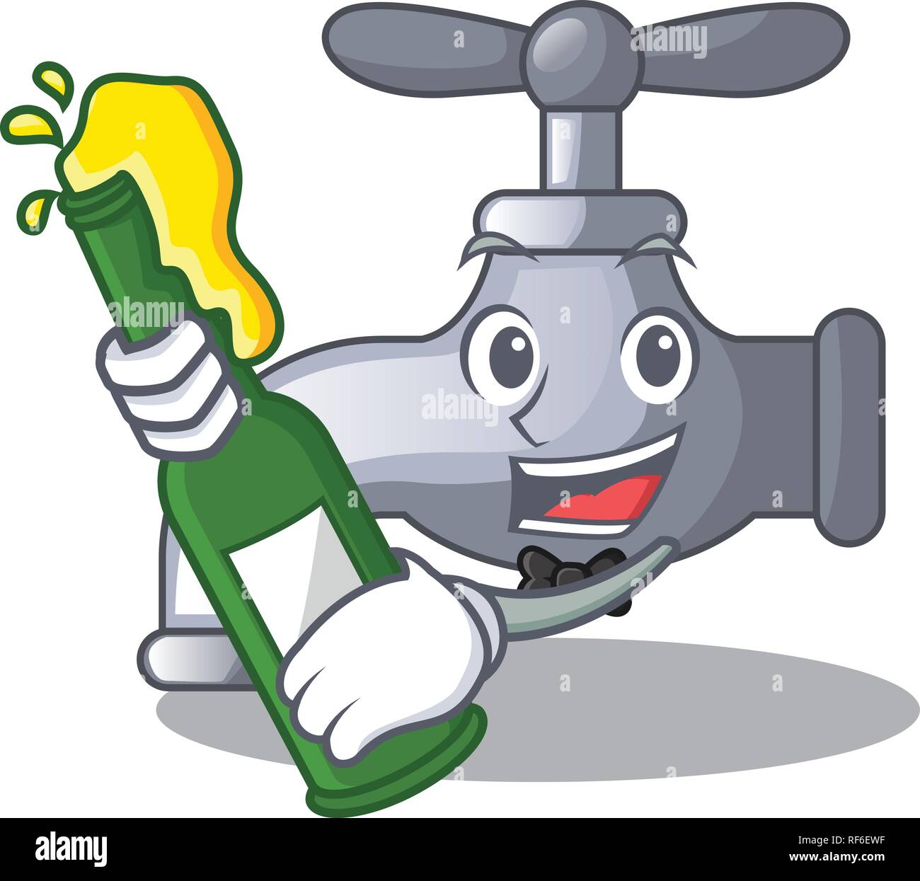 With beer water tap in shape wooden cartoon Stock Vector Image & Art ...