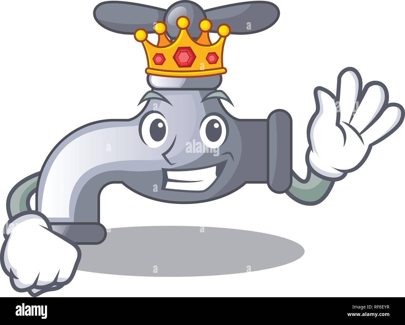 King water tap in shape wooden cartoon Stock Vector Image & Art - Alamy
