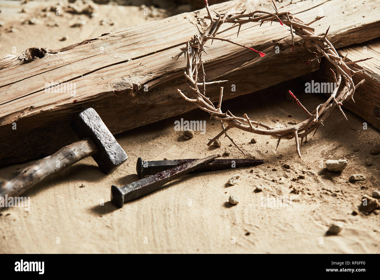 Cross of nails hi-res stock photography and images - Alamy