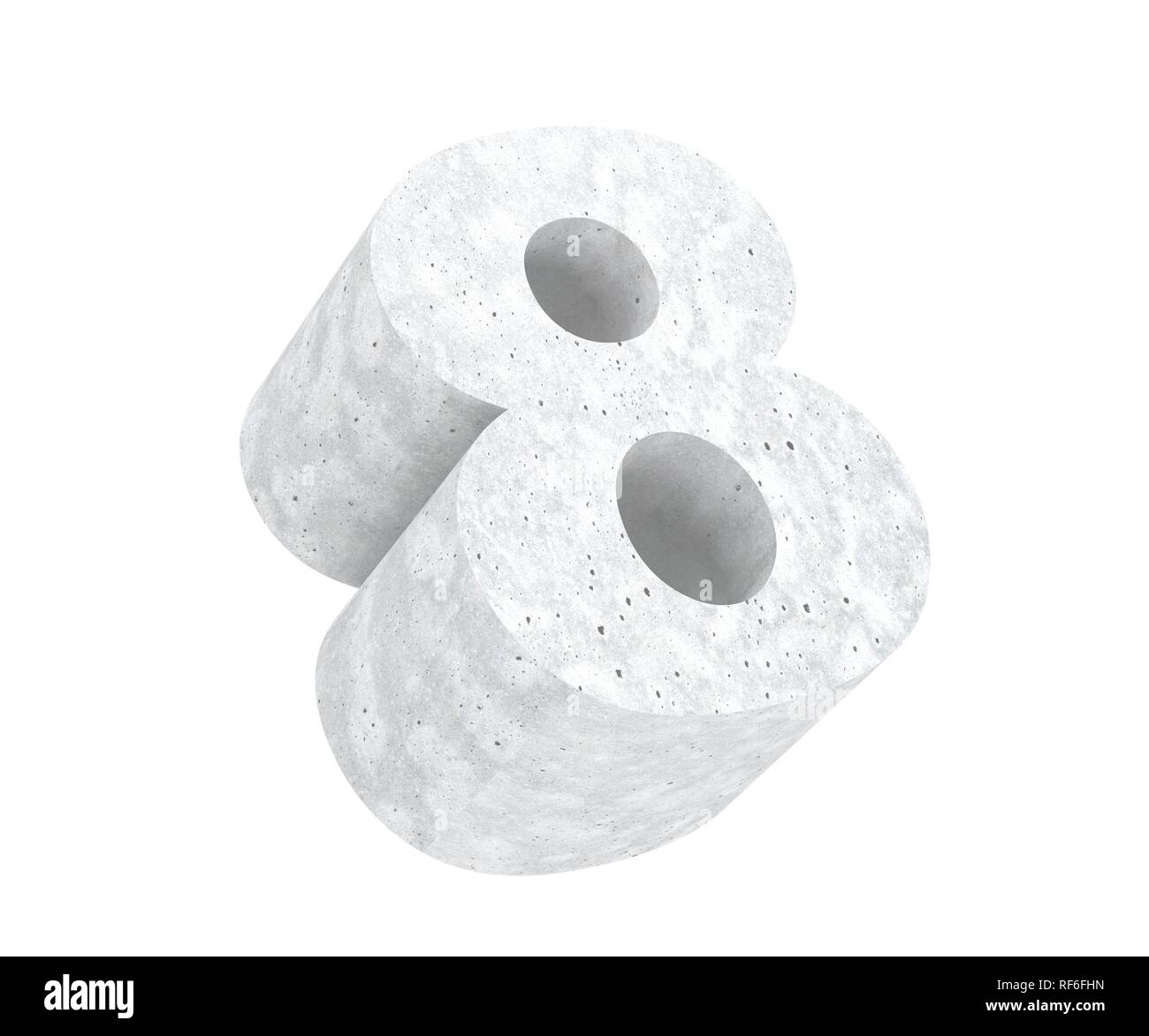 3D rendering concrete number 8 eight. 3D render Illustration Stock ...