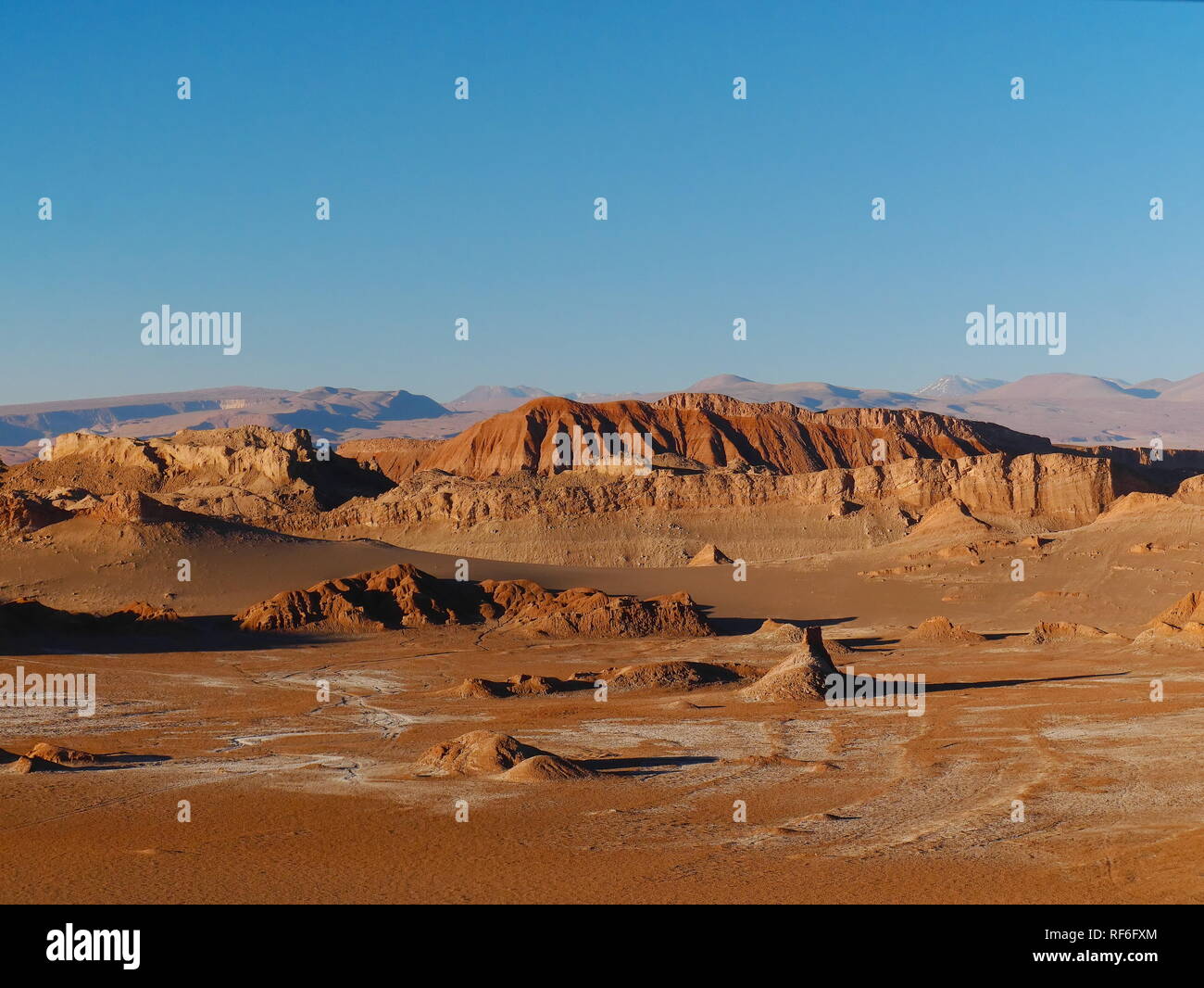 The incredible red rocks of the Moon Valley (Valle de la luna) near San ...