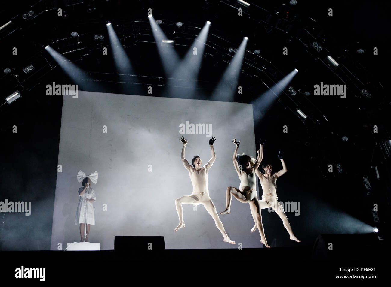 Sia, the Australian pop singer and songwriter, performs a live concert ...