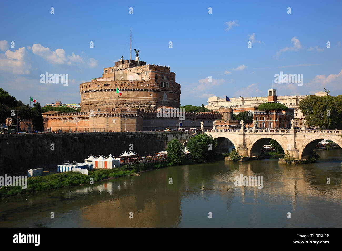 Mausoleum of Hadrian, Castel Sant'Angelo, Castle of the Holy Angel, Mausoleo di Adriano, and the ...