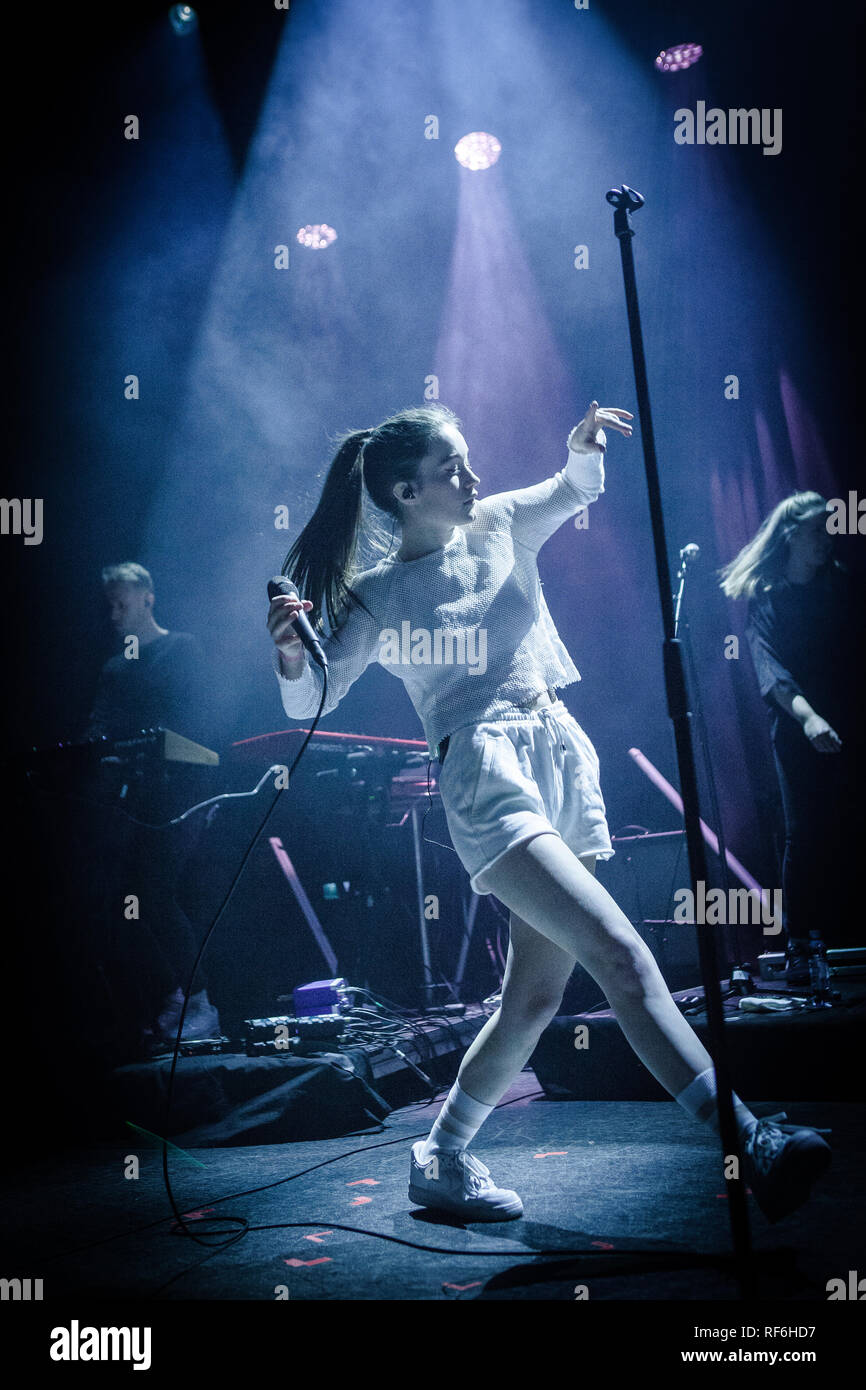 The Norwegian singer and songwriter Sigrid performs a live concert at ...