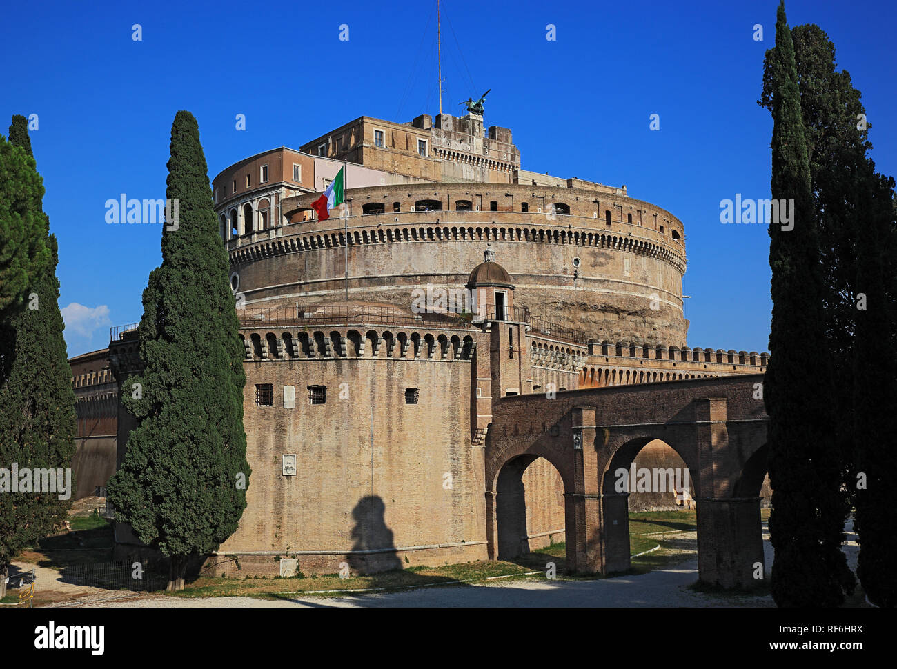 Italy Rome Mausoleum Emperor Hadrian High Resolution Stock Photography ...