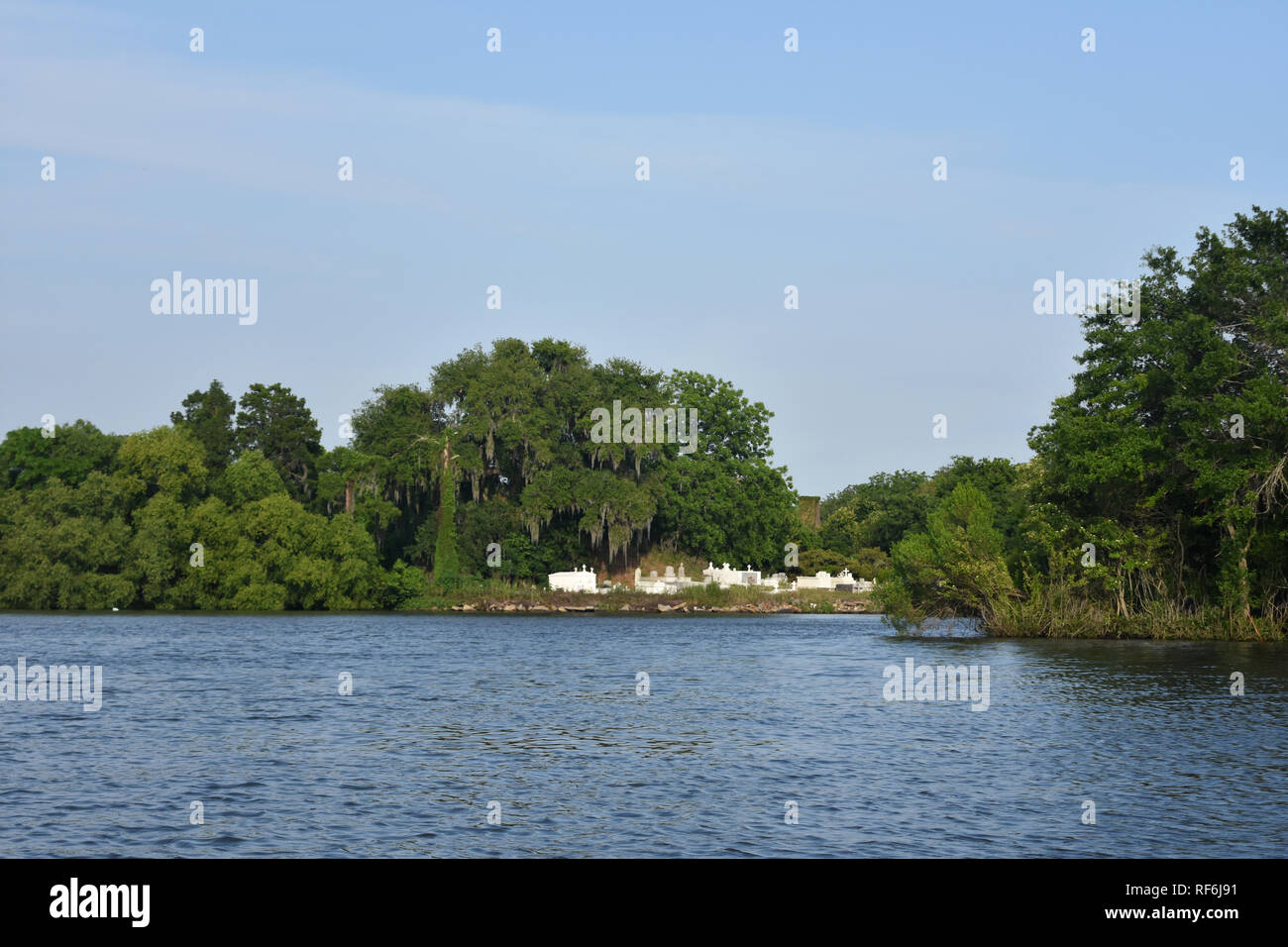 White tomb stones in a burial ground along the riverway Stock Photo - Alamy