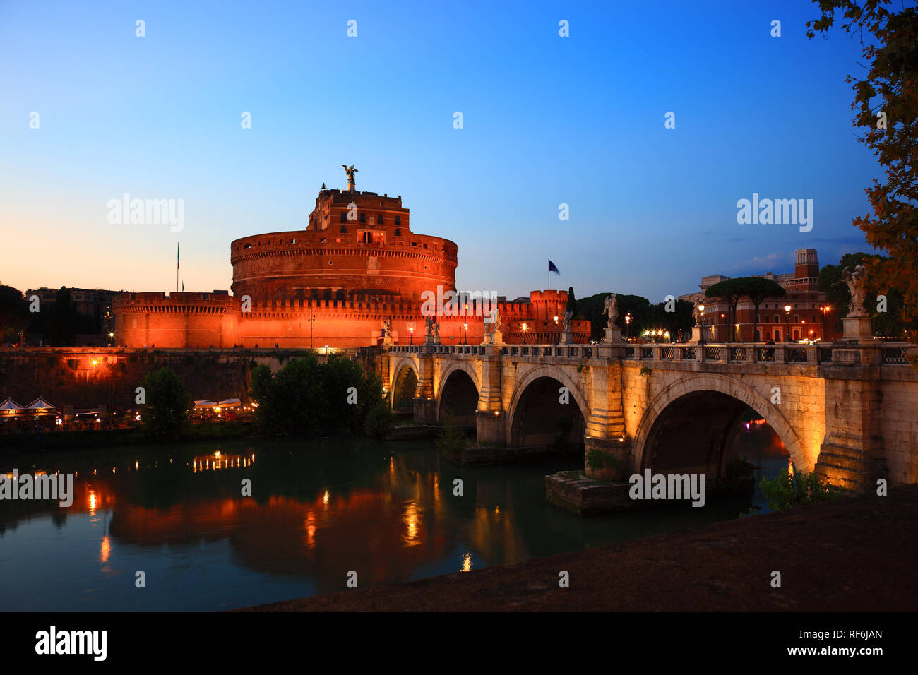 Mausoleum of Hadrian, Castel Sant'Angelo, Castle of the Holy Angel, Mausoleo di Adriano, and the ...