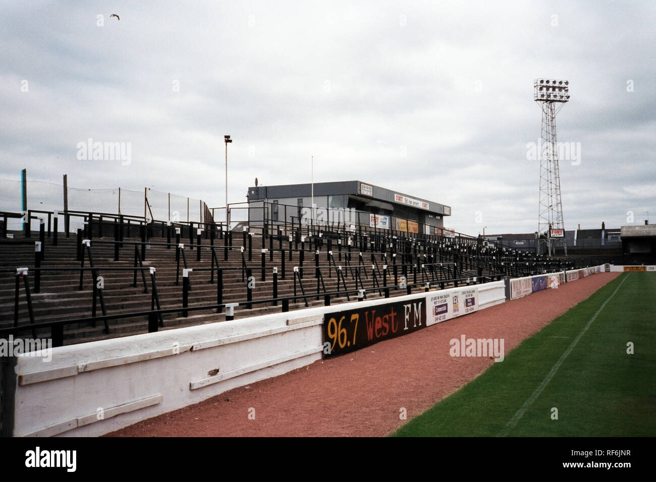 Terracing at Ayr United FC Football Ground, Somerset Park, Tryfield ...