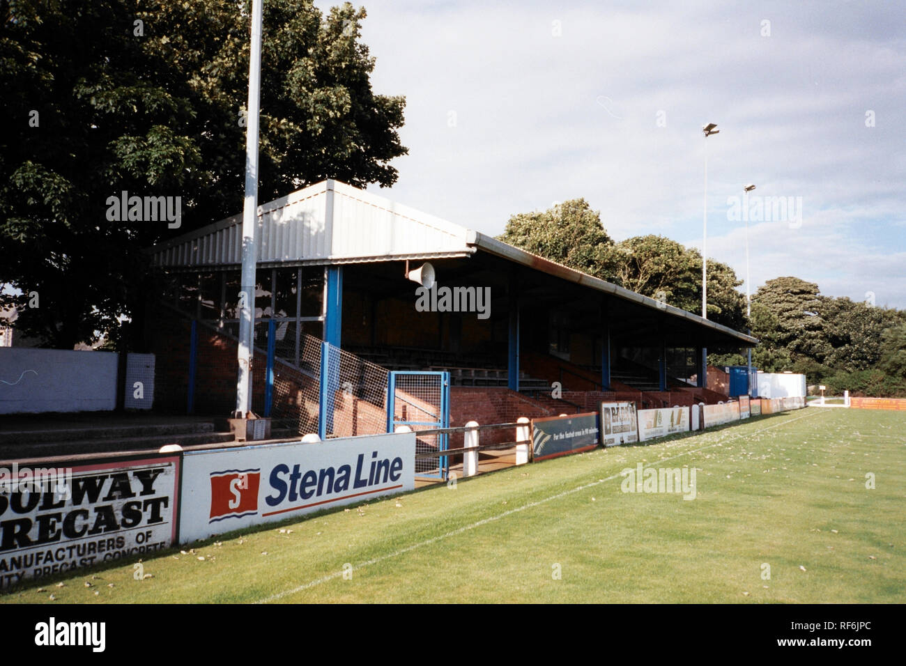 General view of Stranraer FC Football Ground, Stair Park, Stranraer ...