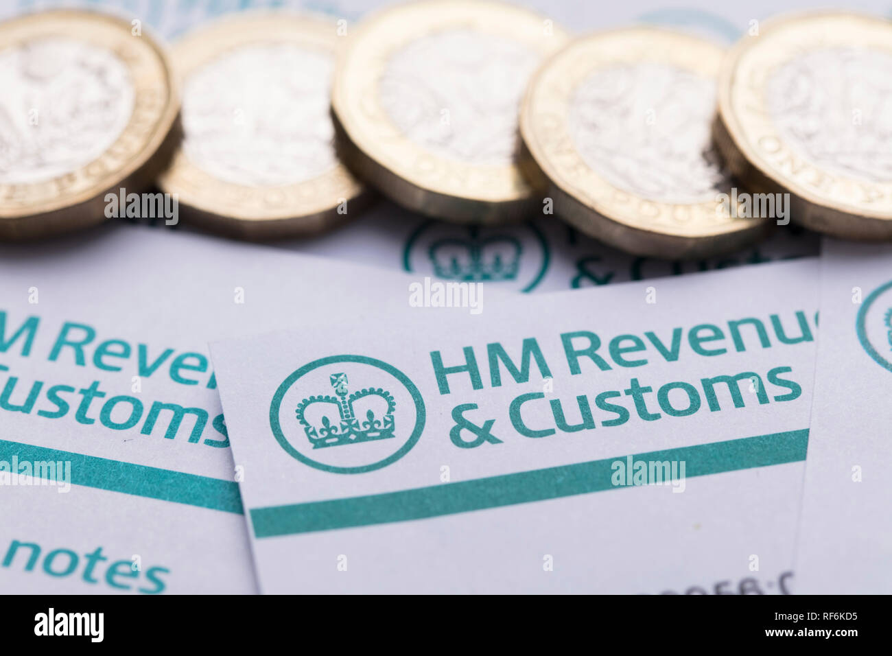 LONDON, UK - January 24th 2019: HMRC, Her Majesty's Revenue and Customs ...