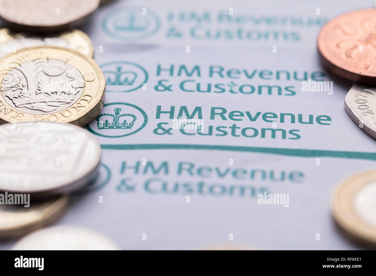 LONDON, UK - January 24th 2019: HMRC, Her Majesty's Revenue and Customs ...