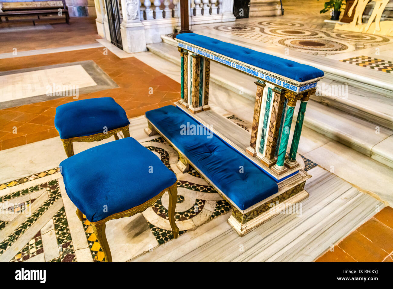 ROME, ITALY - JANUARY 4, 2019: light is enlightening interiors of ...