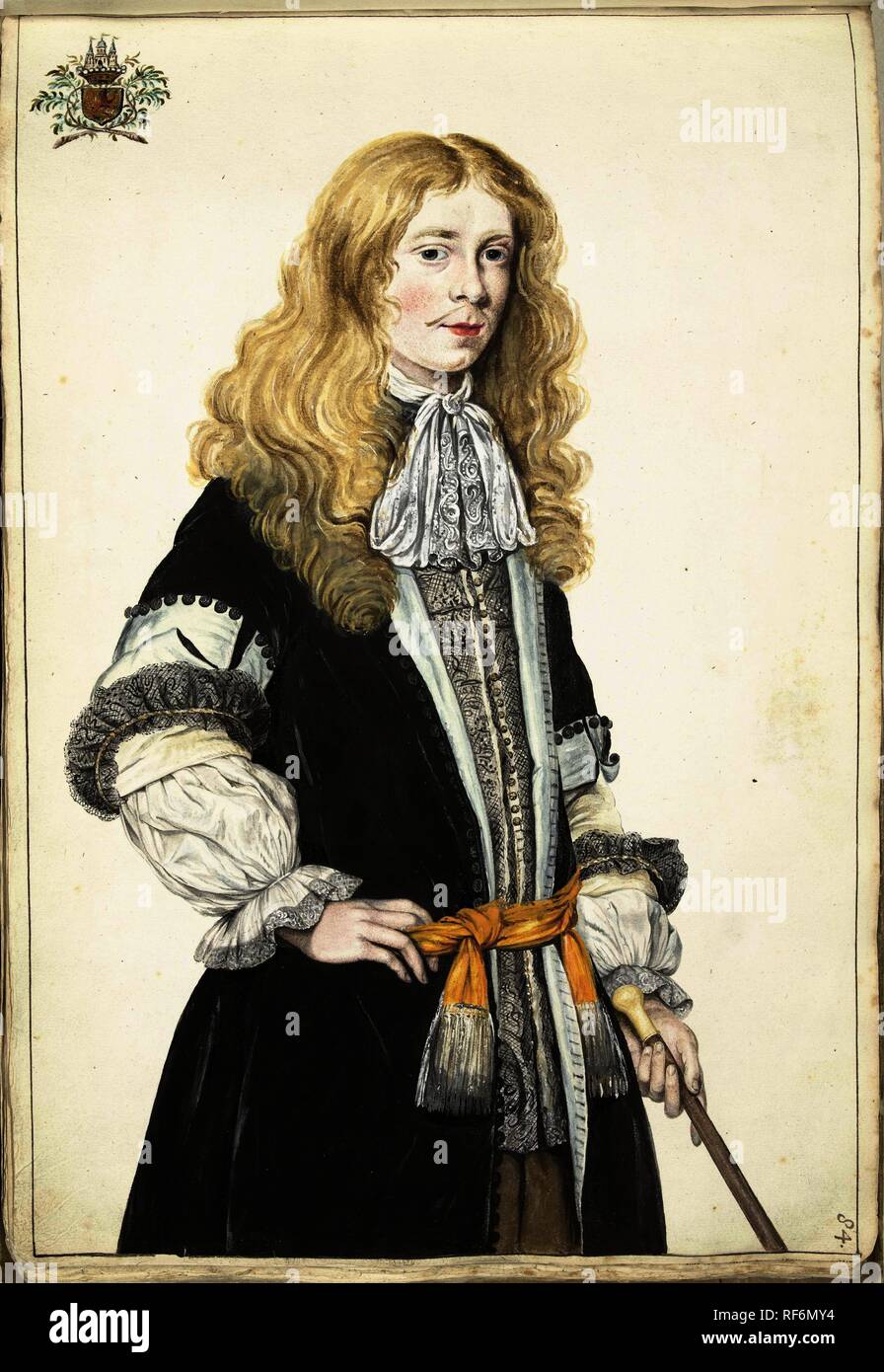 Portrait of Moses ter Borch. Draughtsman: Gesina ter Borch. After ...