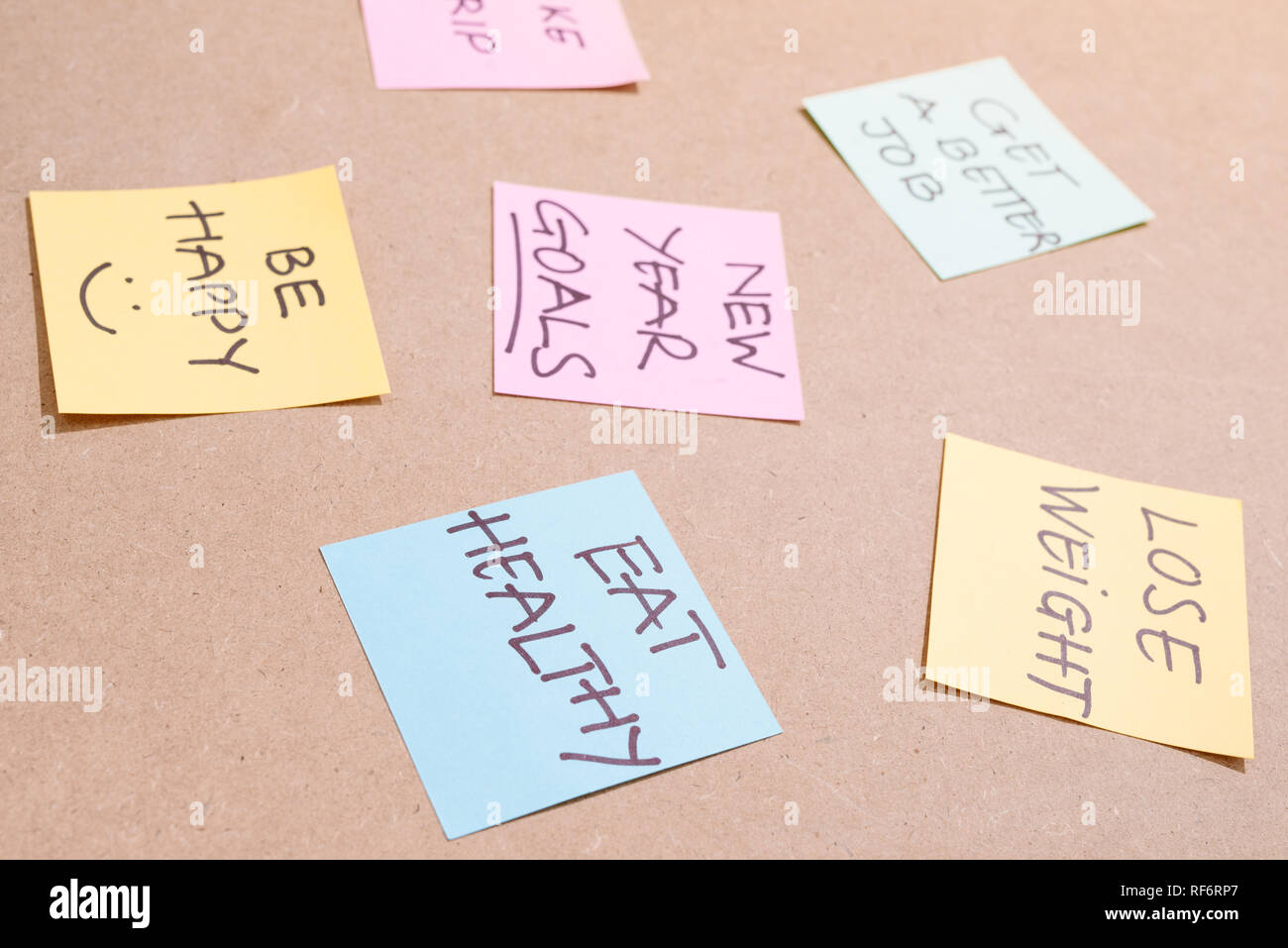 Sticky notes words hi-res stock photography and images - Alamy