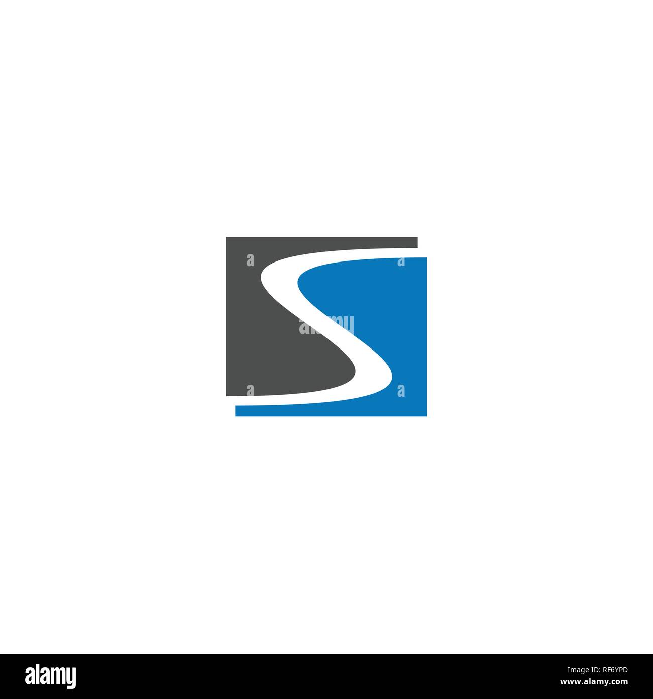 Abstract business logo, Square letter S, waves logo vector Stock Vector Image & Art - Alamy