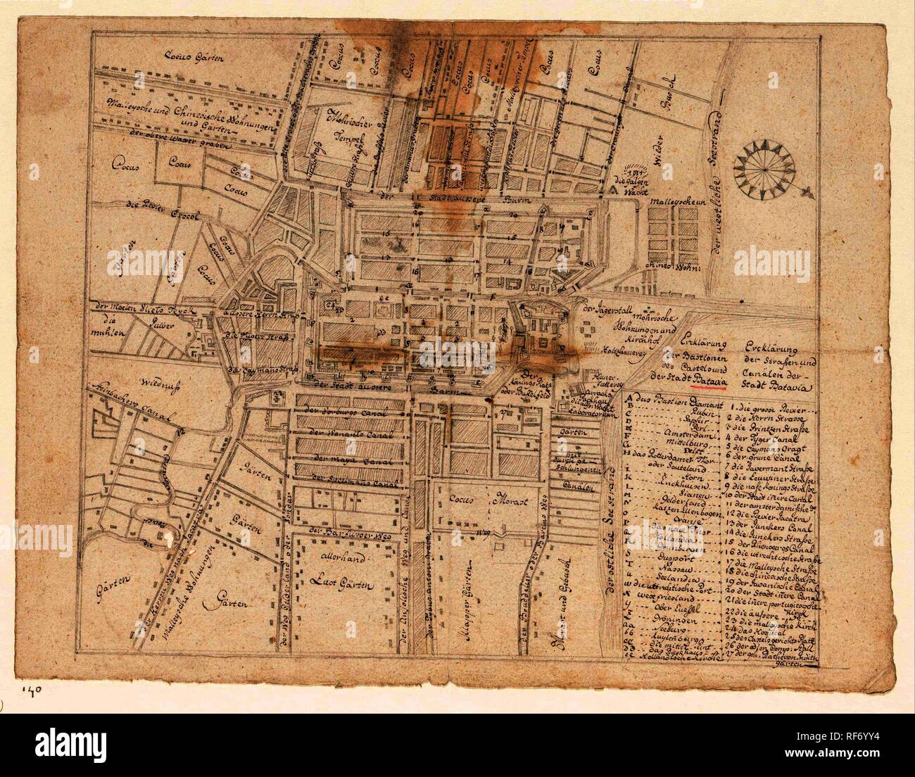 Batavia map hi-res stock photography and images - Alamy