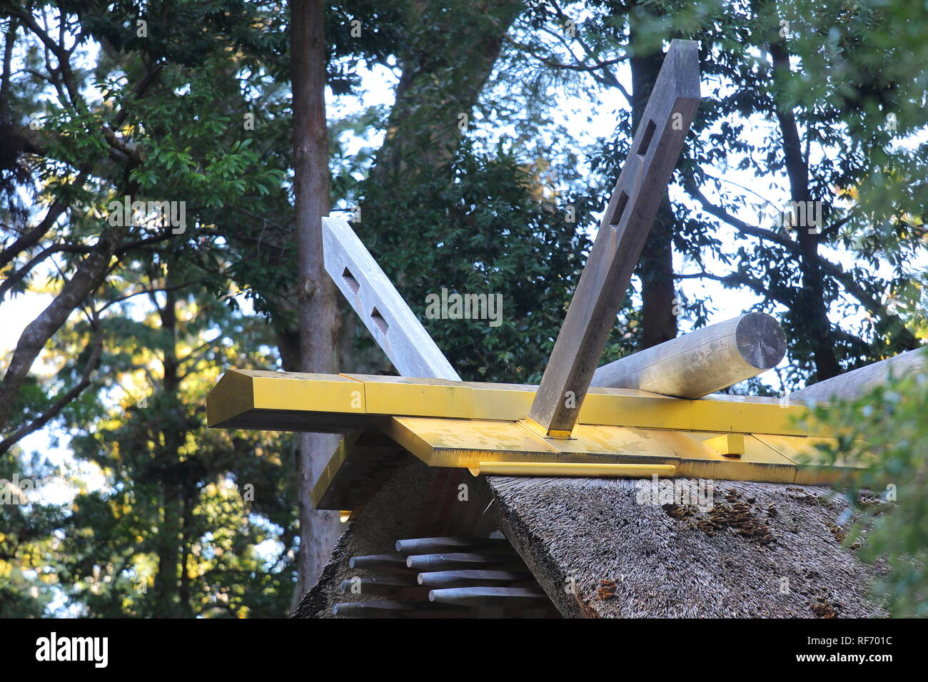 Traditional wooden structure of Ise jingu shrine Ise city Japan Stock ...