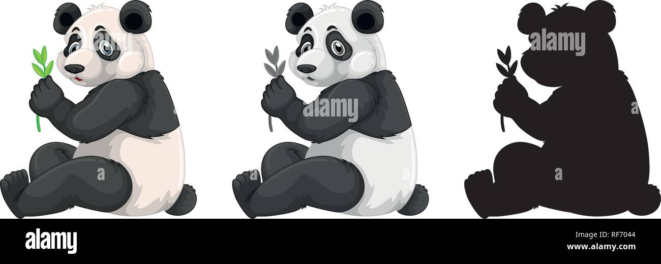 Set of panda character illustration Stock Vector Image & Art - Alamy