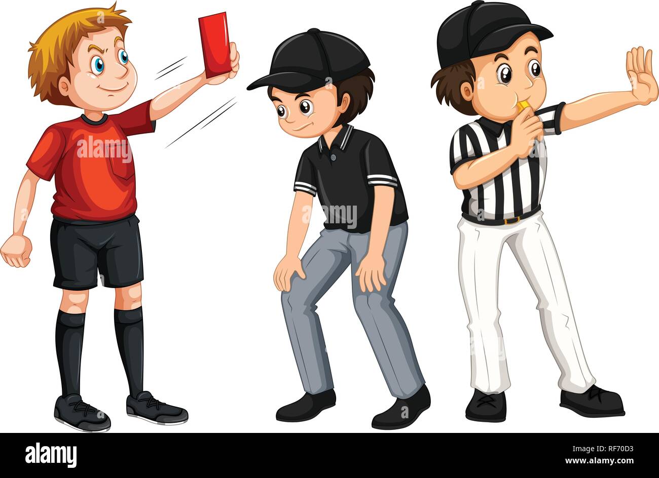Soccer referee character hi-res stock photography and images - Alamy