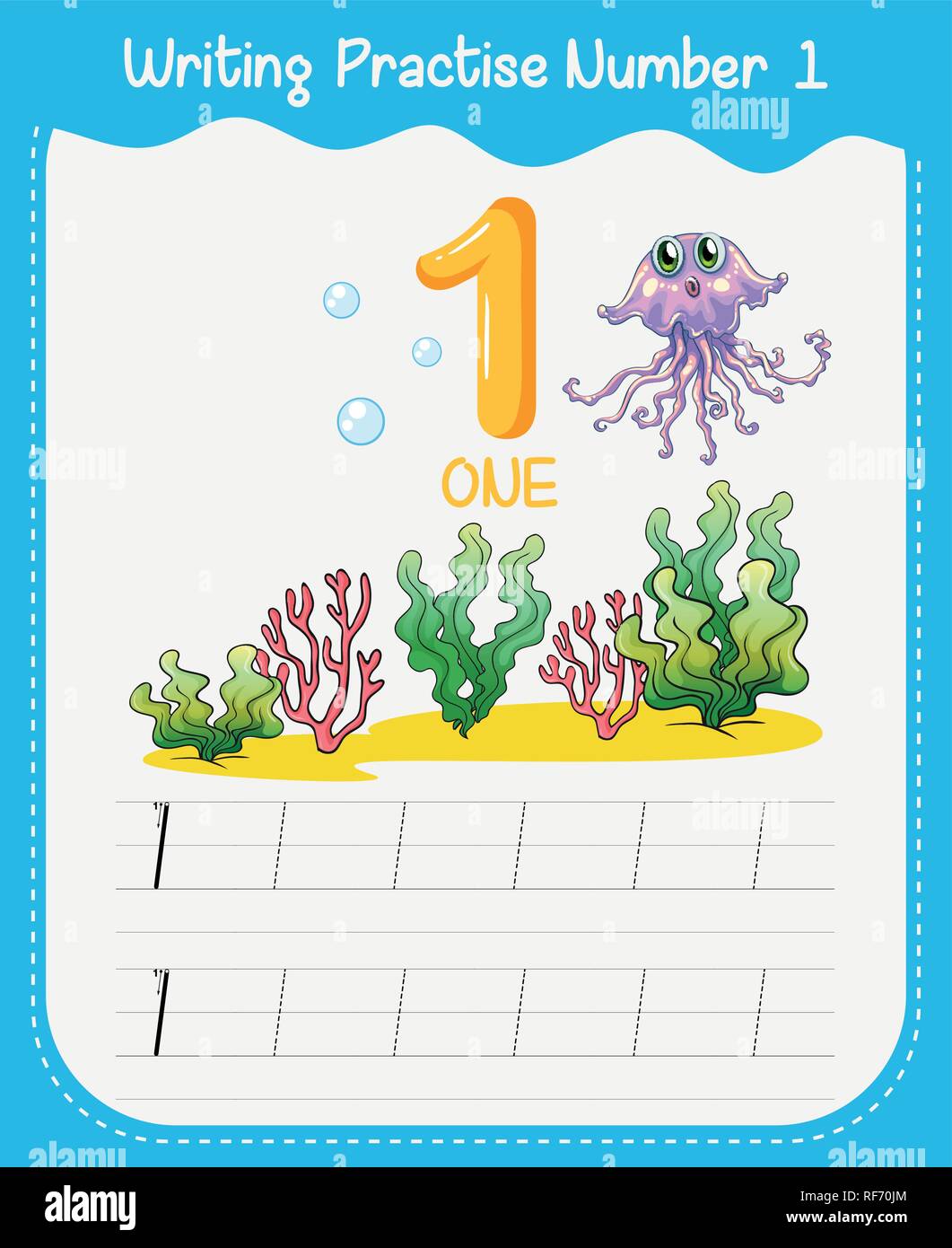 Tracing one Stock Vector Images - Alamy