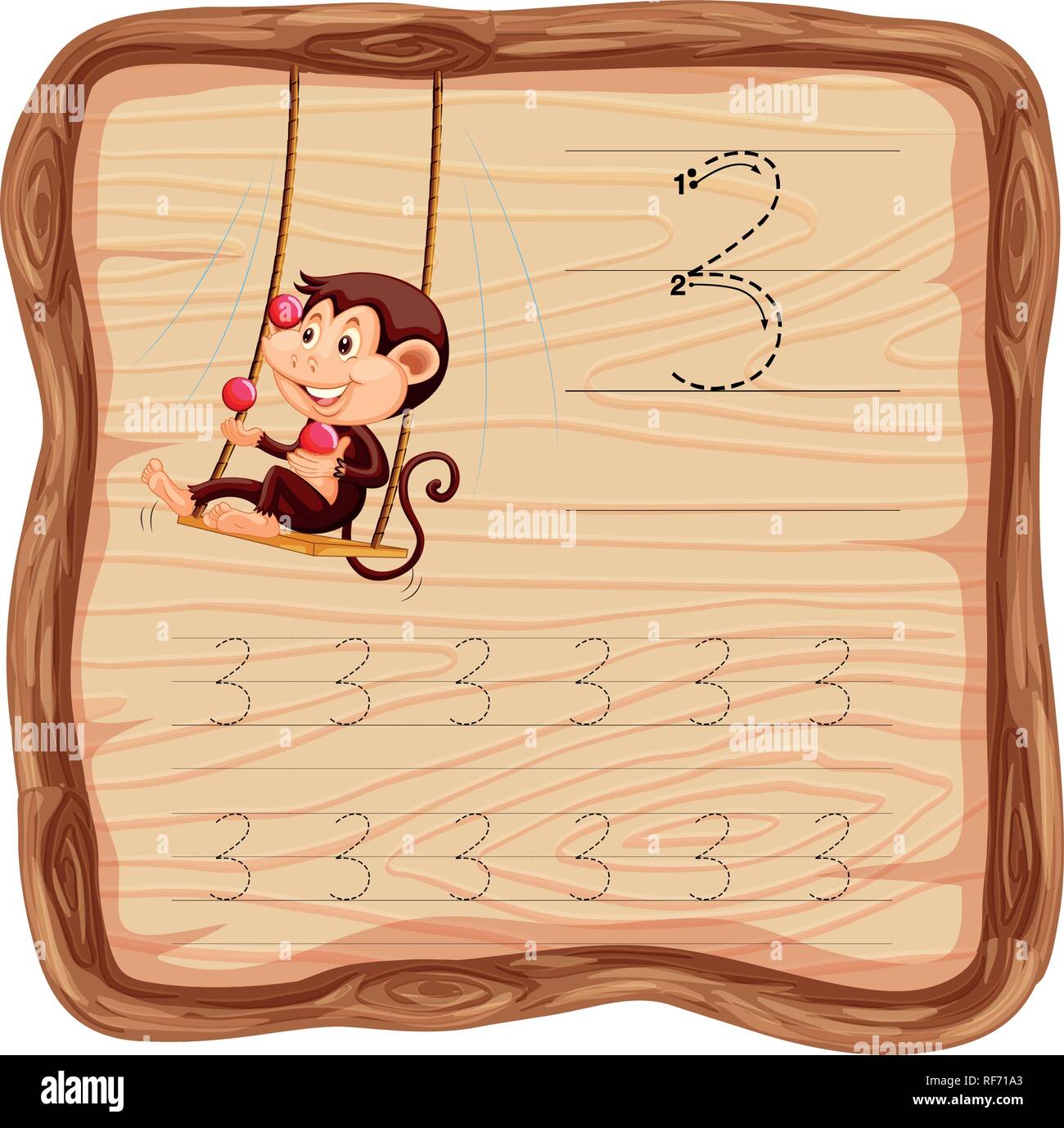 Alphabet tracing worksheet hi-res stock photography and images - Alamy