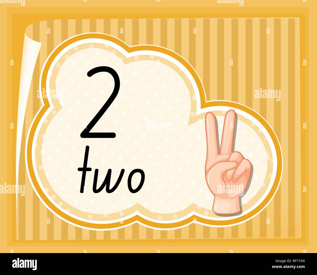 Cartoon hand count gesture Stock Vector Images - Alamy